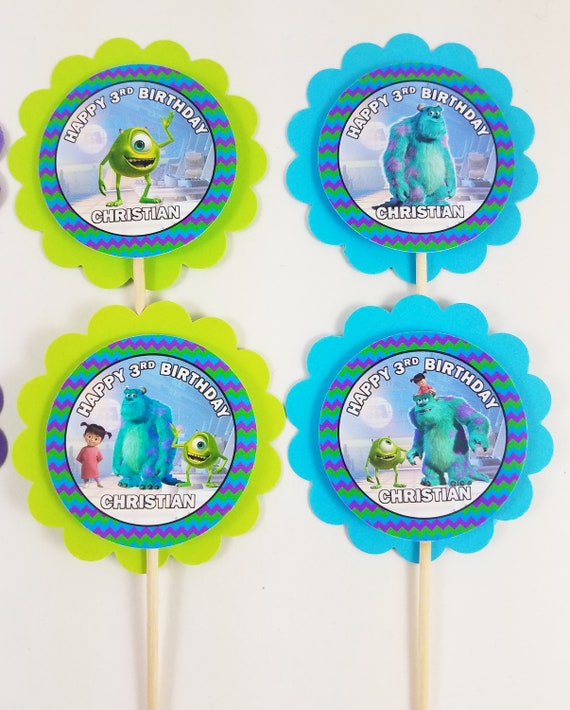 Monster Inc Cupcake Toppers