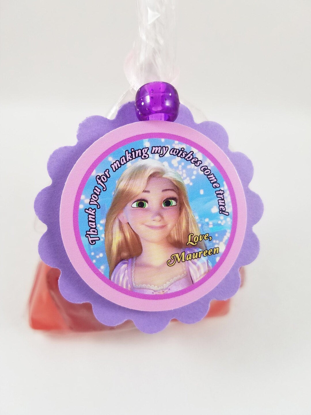 Personalized Disney Tangled Rapunzel 2 Scallop Birthday Party Favor ...