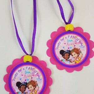 Personalized Disney Fancy Nancy 2" Scallop Birthday Party Thank You ...