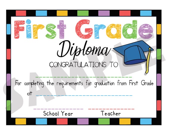 First Grade Certificates