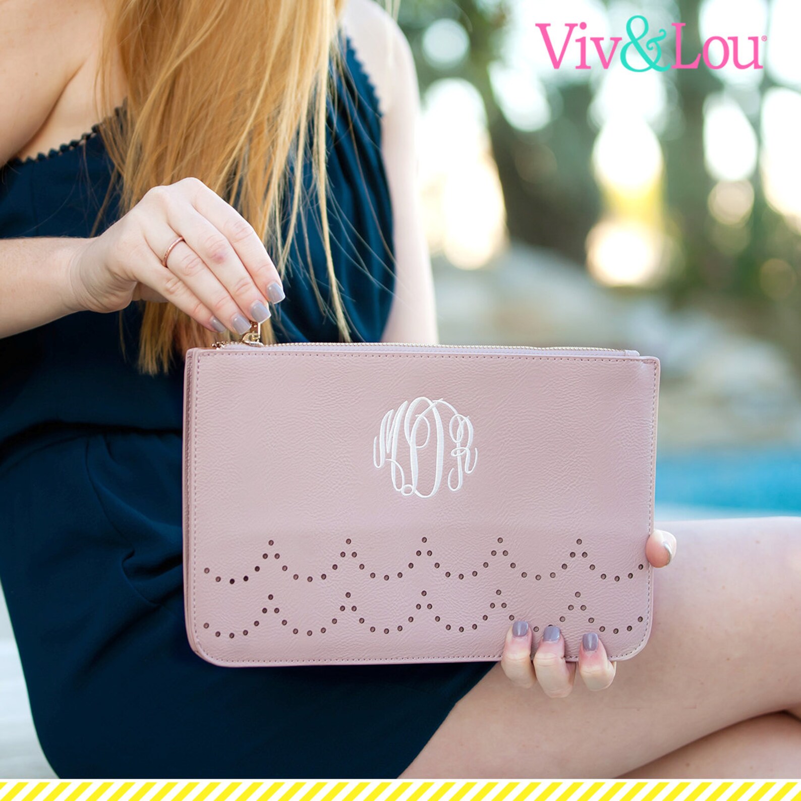 Ava Clutch Purse Viv & Lou®, Monogram Purse, Personalized Purse ...