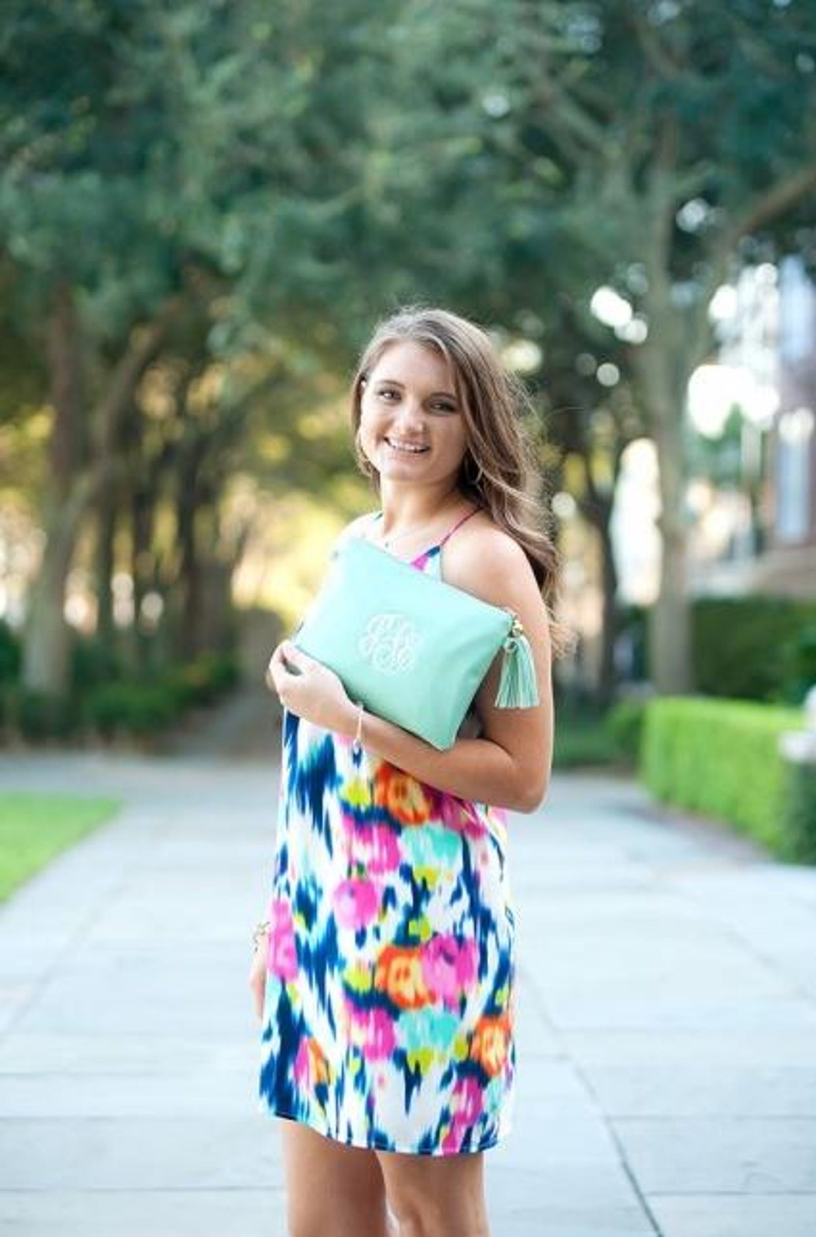 Vegan Leather Wristlet Purse Viv & Lou®, Monogram Purse, Personalized ...