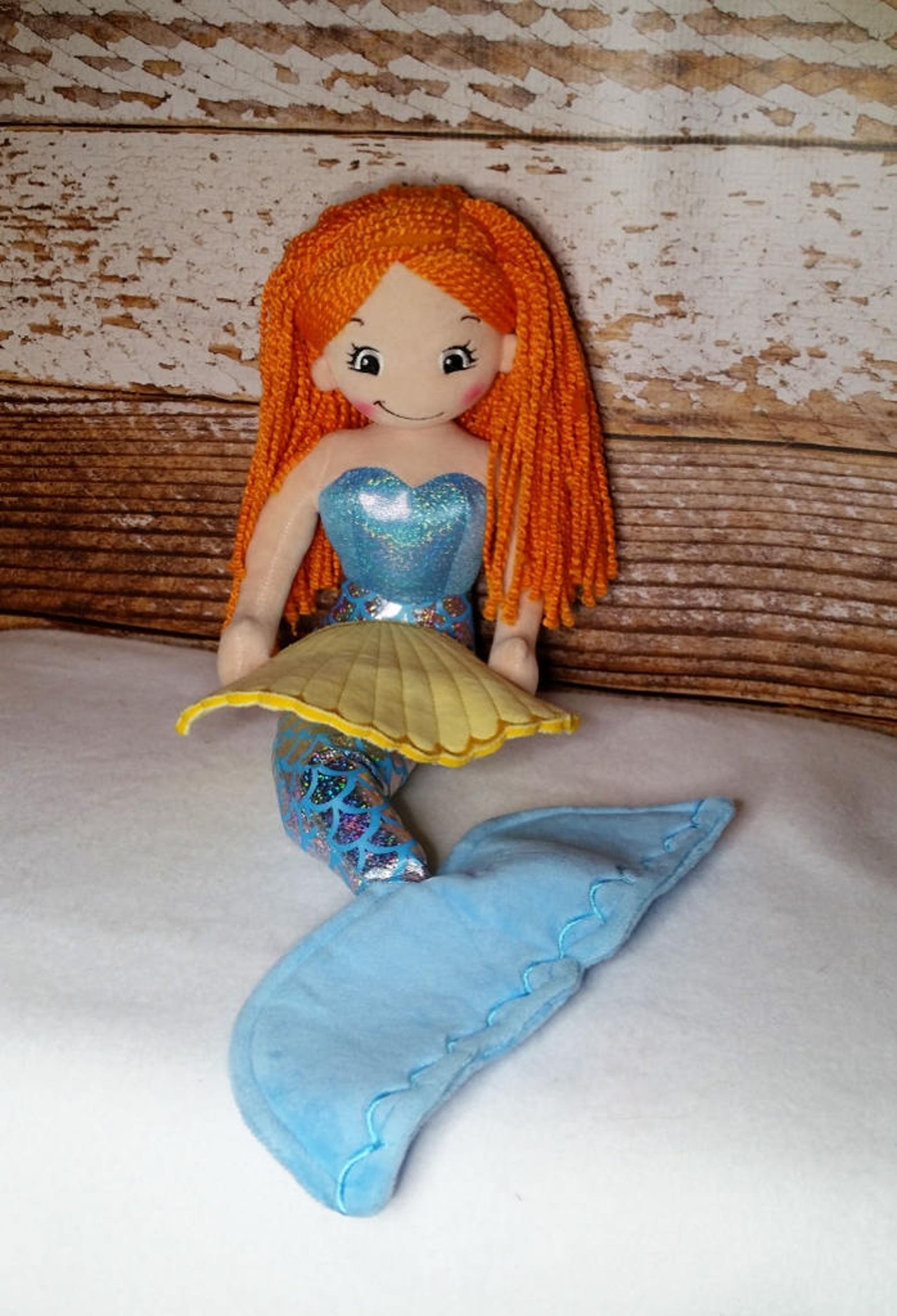 Personalized Mermaid Doll Cubbies Rag Doll Personalized - Etsy