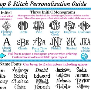 Pink Piper Monogram Tote Bag in Hot Pink With Mint, Navy, Yellow and ...