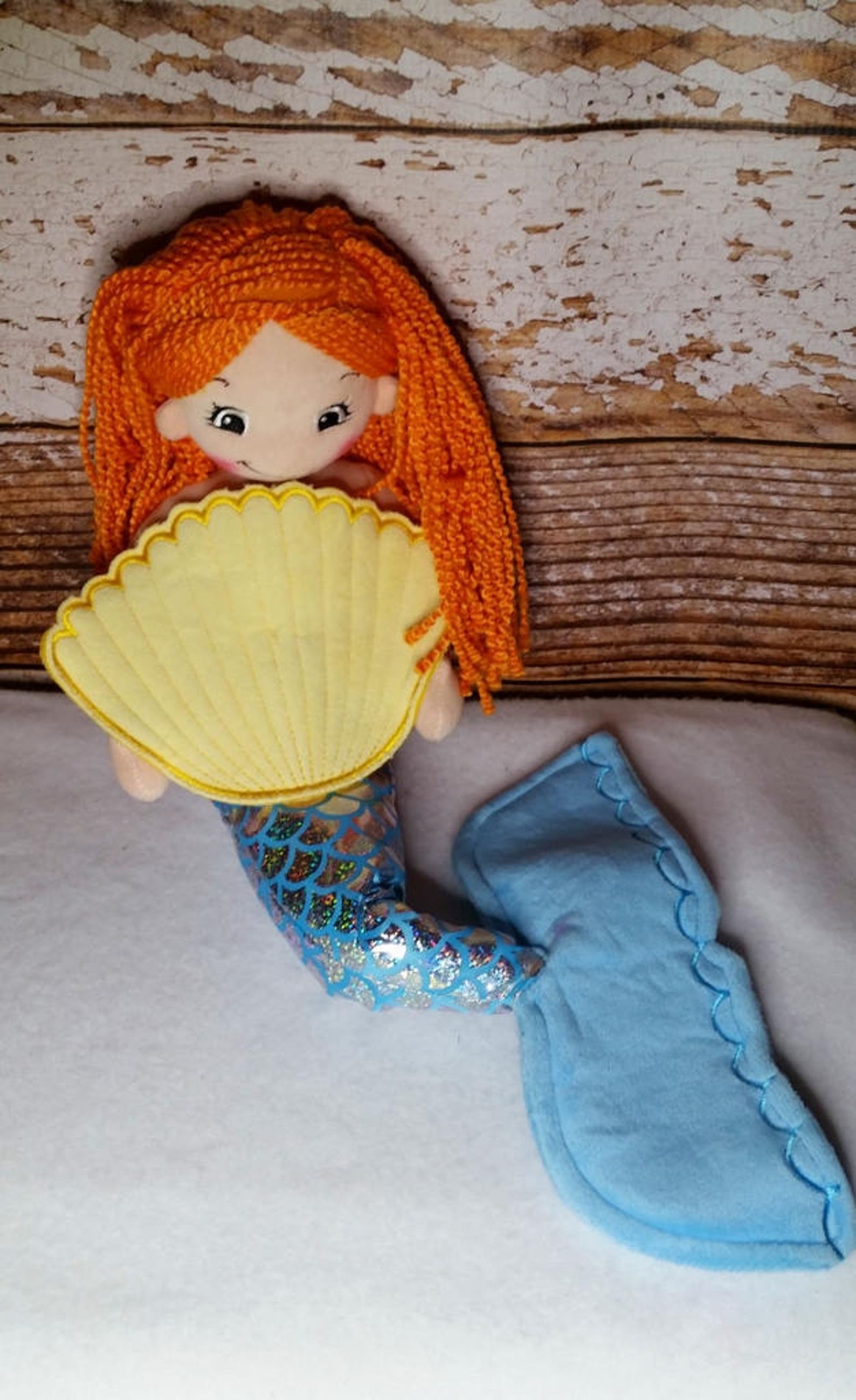 Personalized Mermaid Doll Cubbies Rag Doll Personalized - Etsy