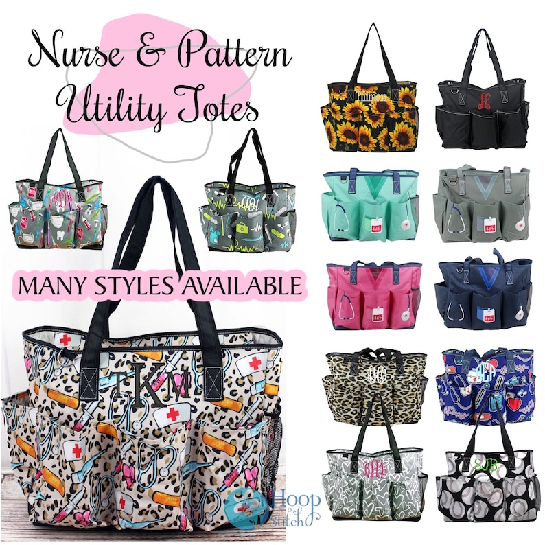 Nurse Tote With Monogram Doctor Tote With Monogram Nurse - Etsy