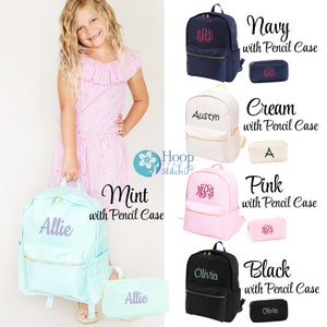 Kids Personalized Backpack, Monogram Backpack, Girls School Bag, Girls ...