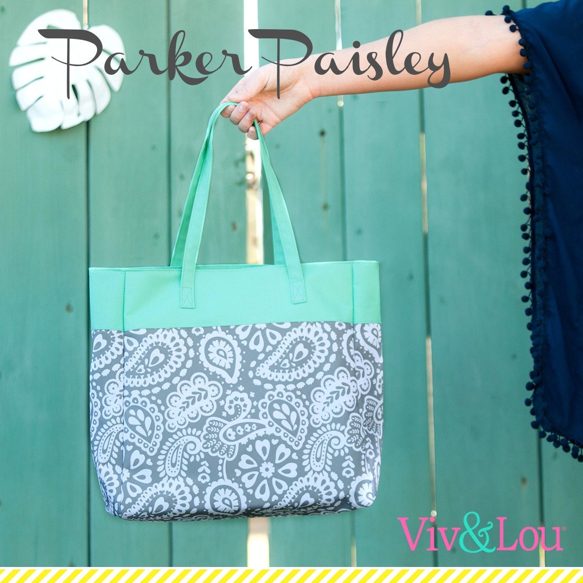 Monogram Tote Print Tote Pattern Tote Monogram Tote Bag | Etsy