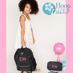 Kids Personalized Backpack, Monogram Backpack, Girls School Bag, Girls ...