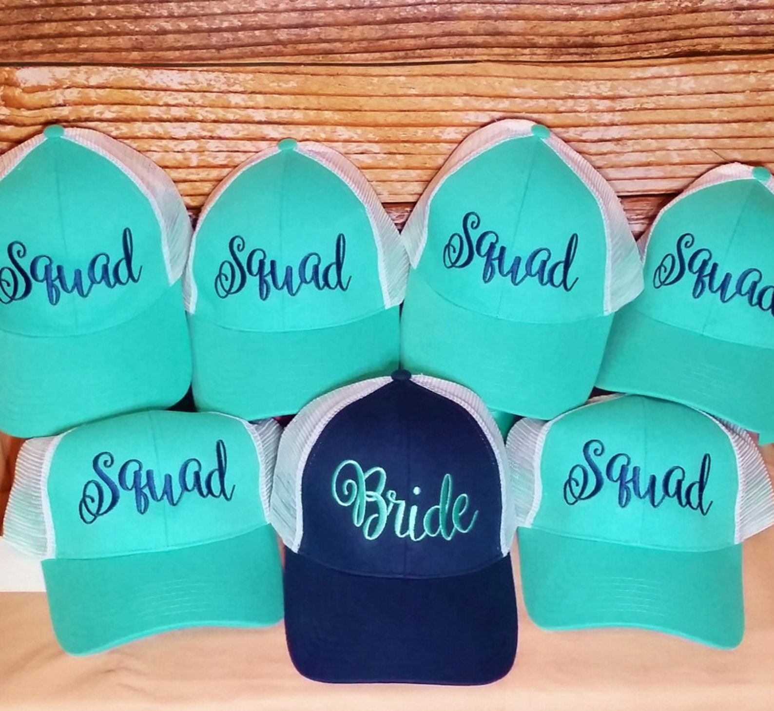 Monogram Trucker Hat, Hot Pink Hat, Mint Trucker, Navy Trucker, Coral ...