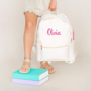 Kids Personalized Backpack, Monogram Backpack, Girls School Bag, Girls ...