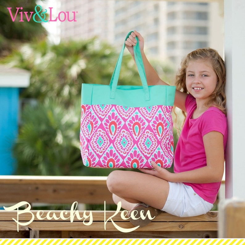 Monogram Tote Print Tote Pattern Tote Monogram Tote Bag | Etsy