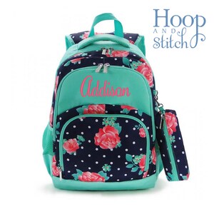 Kids Personalized Backpack Monogram Backpack Girls School - Etsy