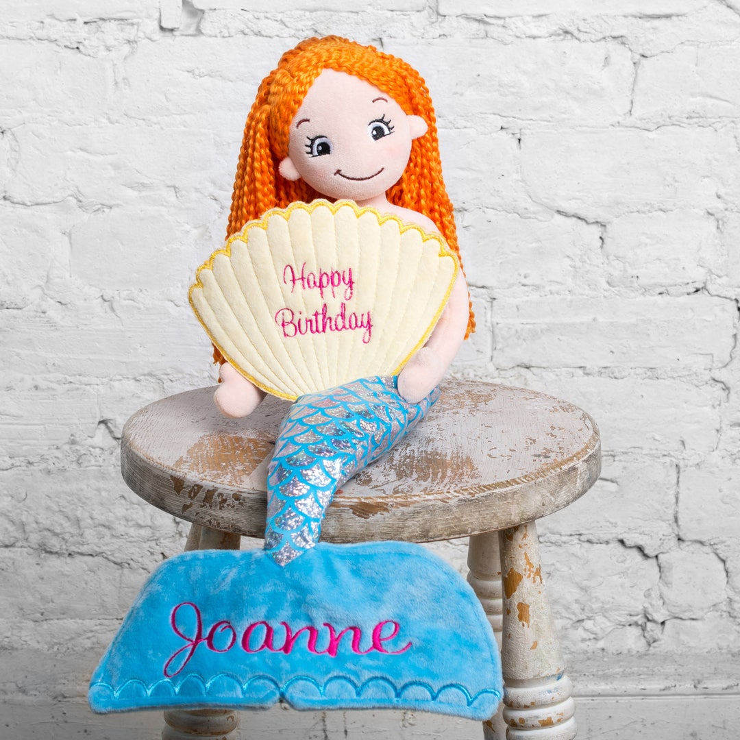 Personalized Mermaid Doll, Cubbies Rag Doll, Personalized Doll ...