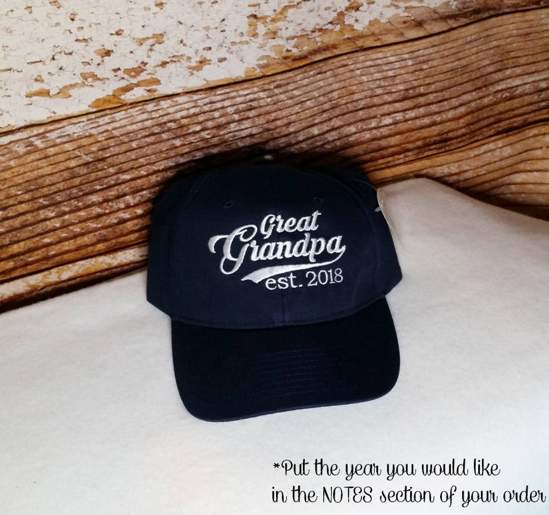 Great Grandpa Hat Established 2023 Hat or XXXX Embroidered Perfect for ...