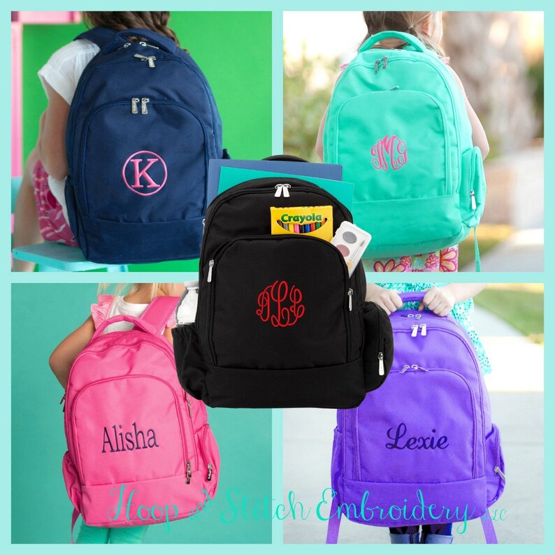 Personalized Backpack Viv & Lou® Backpack Monogram Backpack - Etsy
