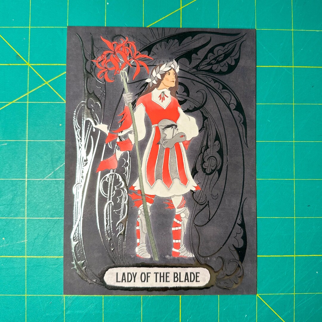 Lady of the Blade Print - Etsy