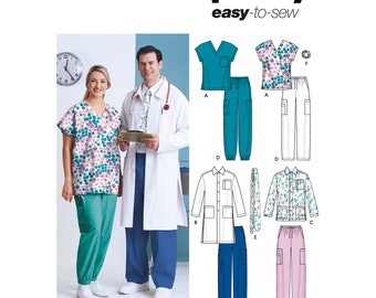 Plus Size Scrubs Pattern - Etsy