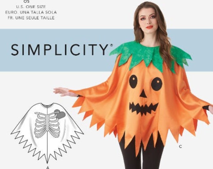 EASY Character Poncho Costumes, Simplicity Sewing Pattern 9169, Teen ...