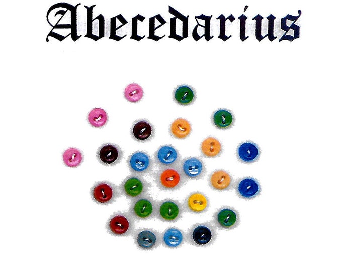 Button Abecedarius, Orginial Patterns by Karey Solomon - Etsy