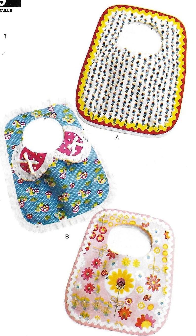 Cute Baby Bibs, Sewing Pattern, Yes It's Easy, See & Sew Butterick ...