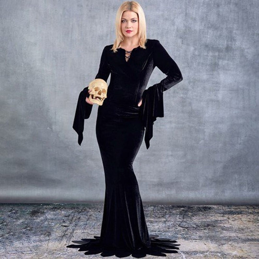 Costume DRESSES in the Style of ELVIRA, MORTICA Addams, Sewing Pattern ...