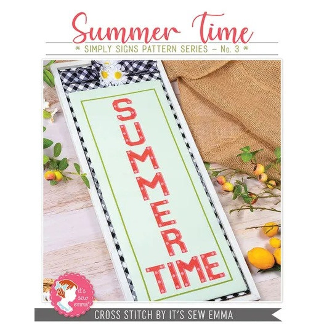 SUMMER TIME, Counted Cross Stitch Pattern by It's so Emma - Etsy