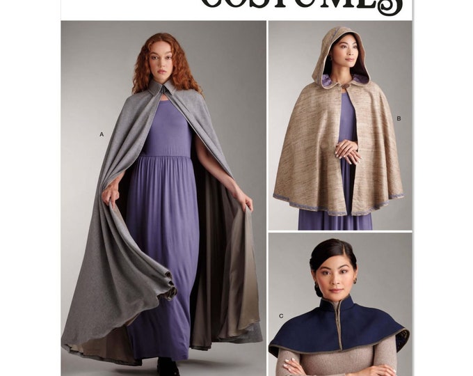 Misses' Capelet and Cape in Two Lengths, Easy Sewing Pattern, by ...