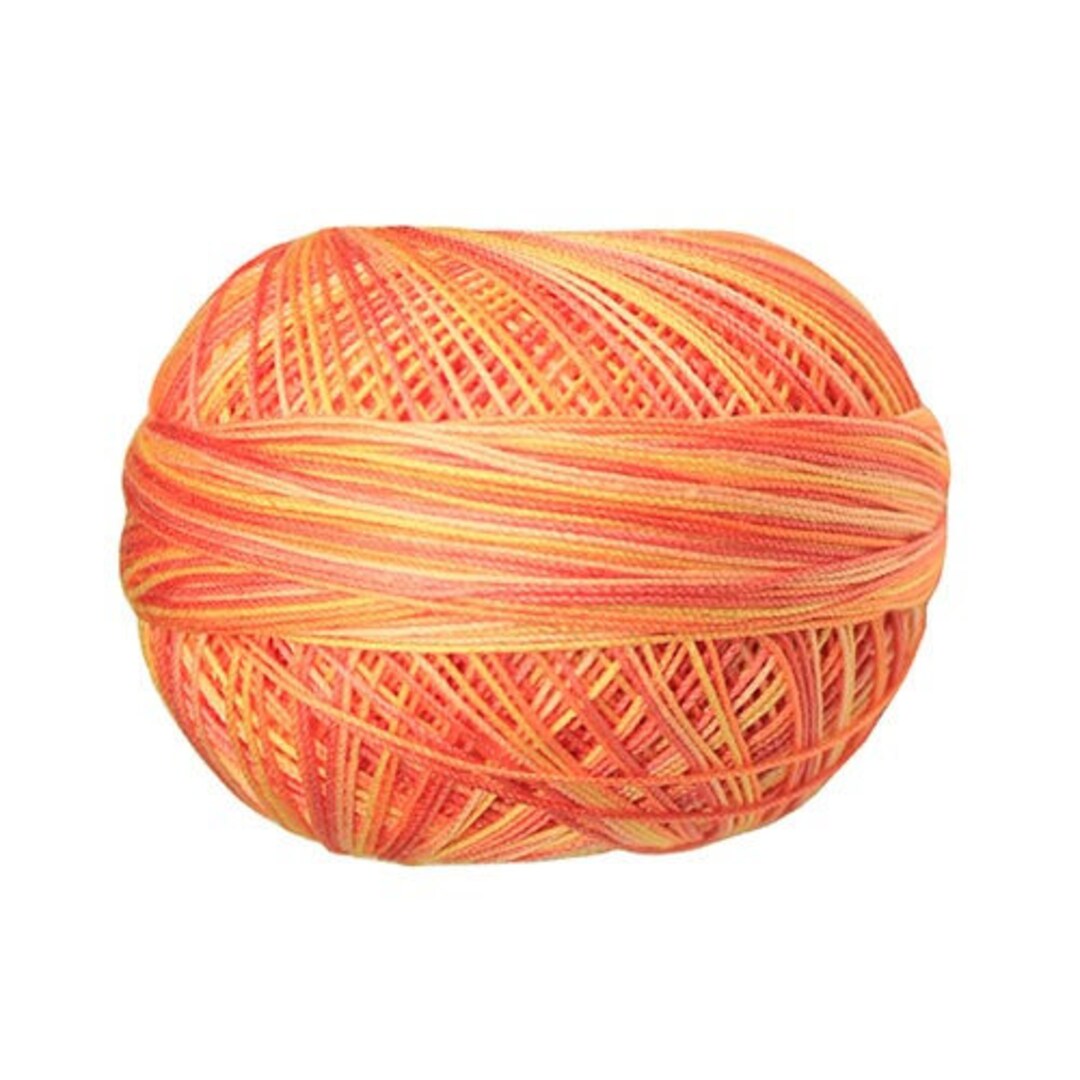 CORAL SPLASH, Variegated Lizbeth Thread, Size 20, #20-188 - Etsy