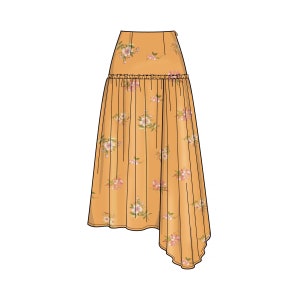 New Look N6676 Sewing Pattern Misses' SKIRTS With Waist Yoke & Hem ...