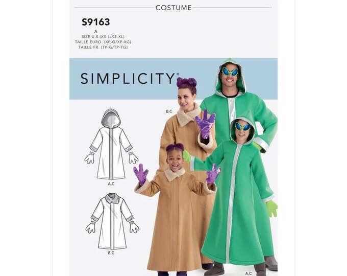 FUN Family/group ALIEN COSTUMES, Sewing Pattern by Simplicity S9163 - Etsy