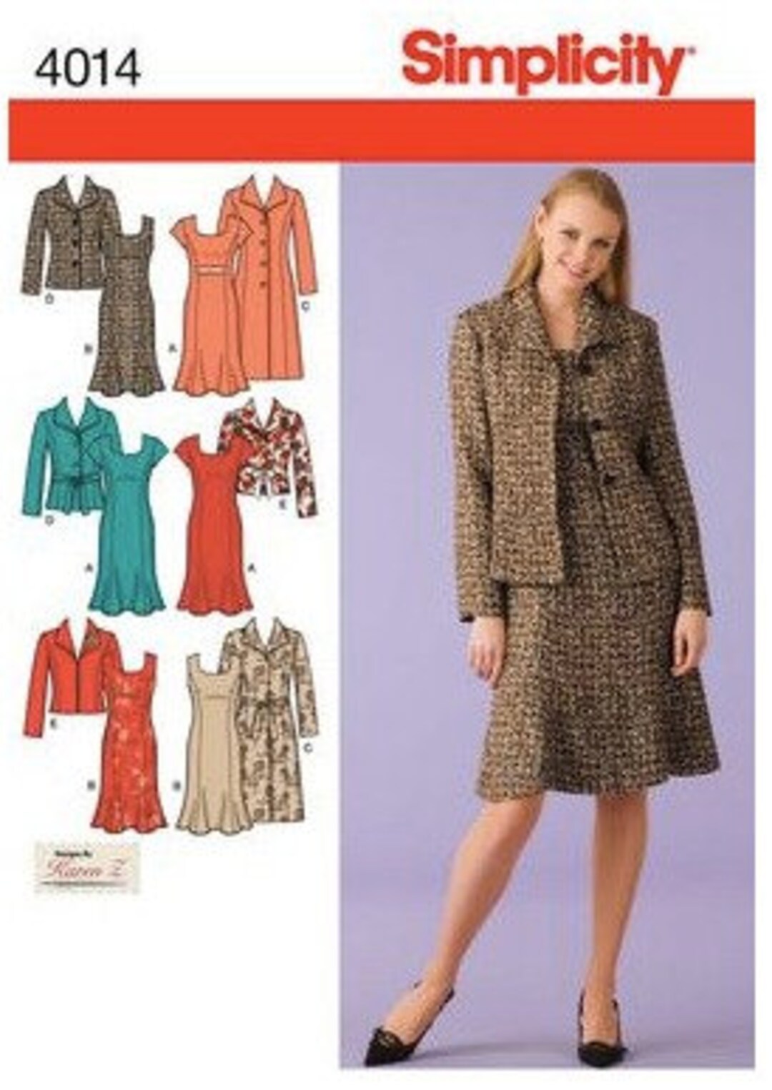 DRESSES AND JACKETS, Sewing Pattern, Simplicity 4014 - Etsy