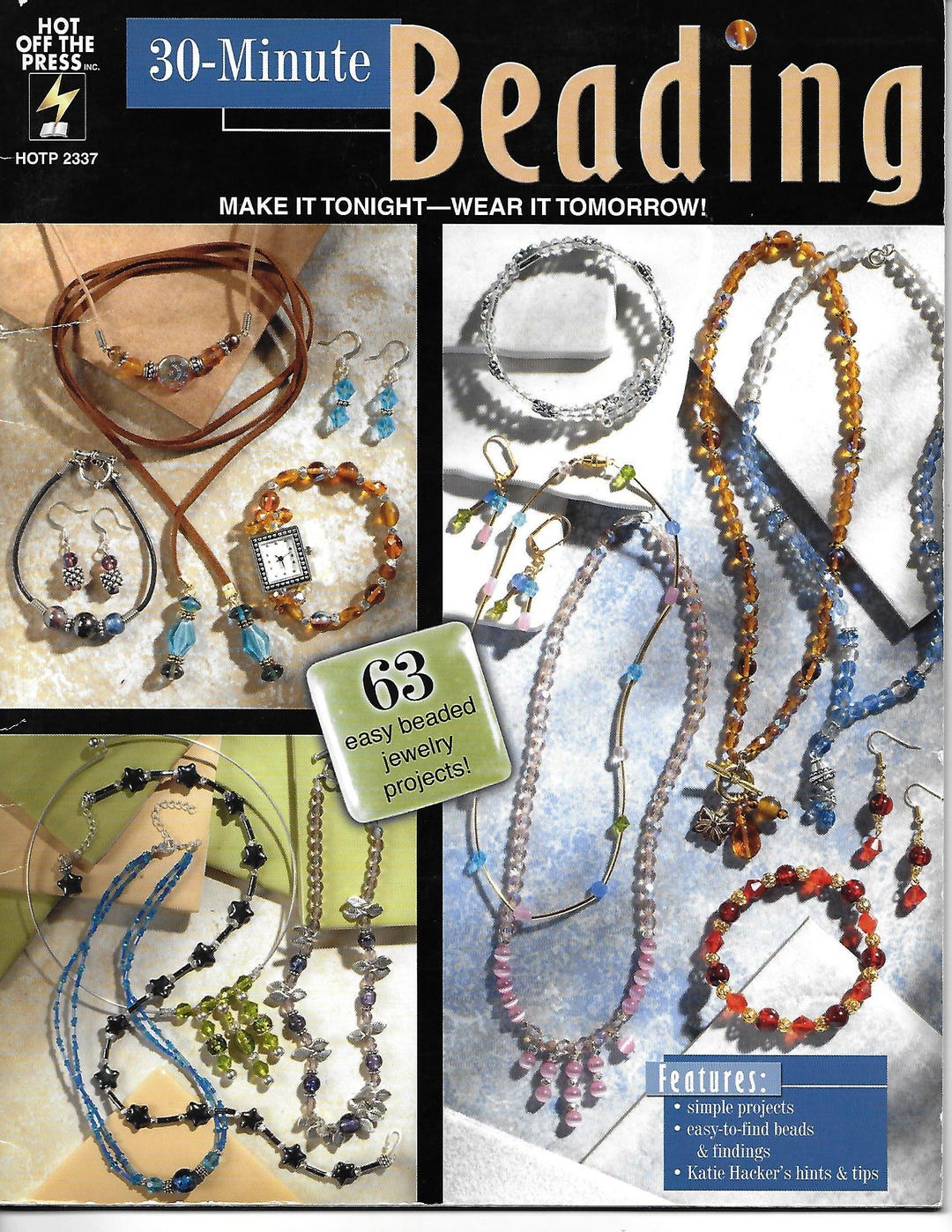 30 Minute Beading, Katie Hacker, Hot off the Press, 2005 Gently Used ...