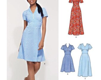 Misses' High Waisted Flared Pants in Two Lengths, Sewing Pattern, New ...