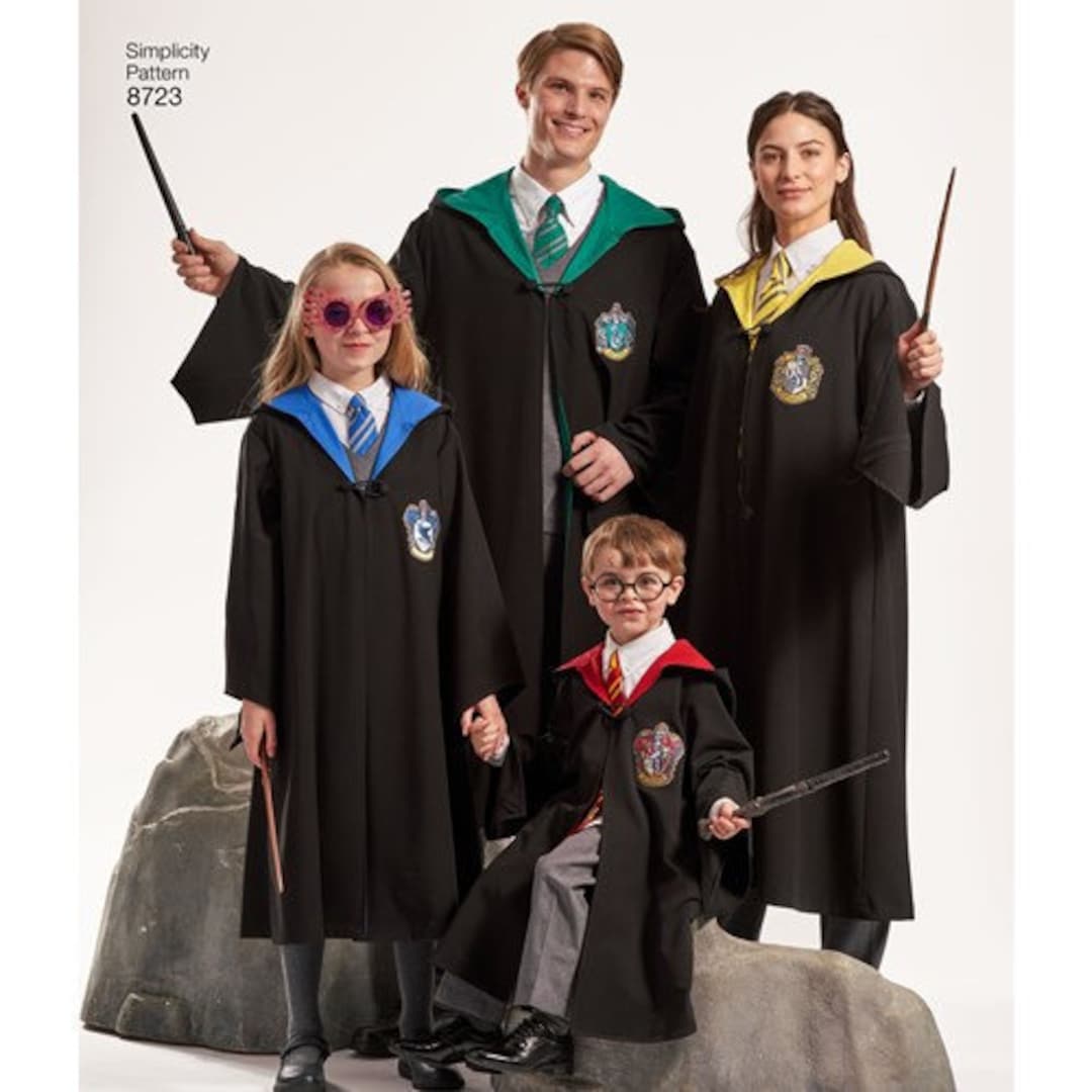 HARRY POTTER ROBES & Ties, Officially Licensed Sewing Pattern by ...