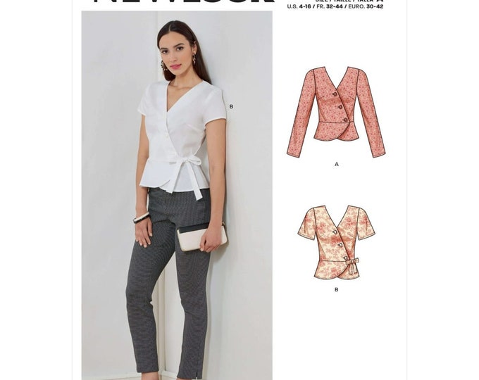 Misses’ WRAP TOPS, Sewing Pattern, New Look N6700, Size 4-16 - Etsy