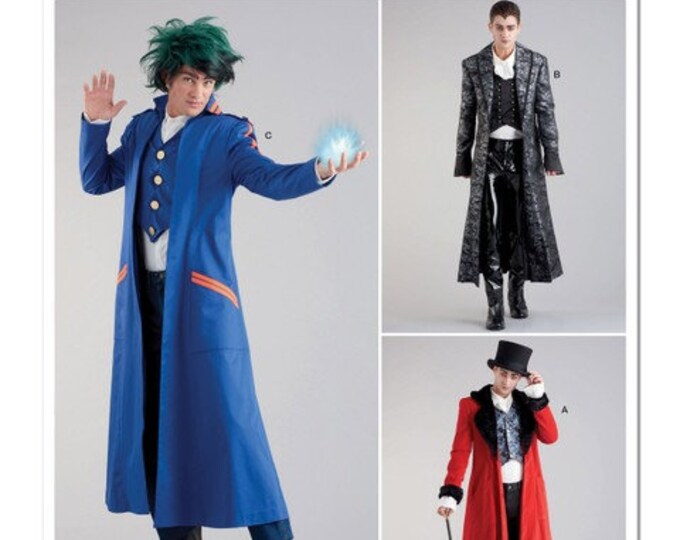 Men's COSTUME COATS With Built in Vests. Sewing Pattern Simplicity ...