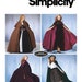 Misses' COSTUME COATS, Simplicity 8769, Size 66-14 - Etsy