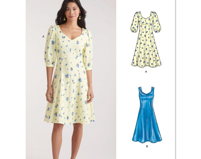 Misses' DRESS With Sleeve and Length Variations, Simplicity Sewing ...