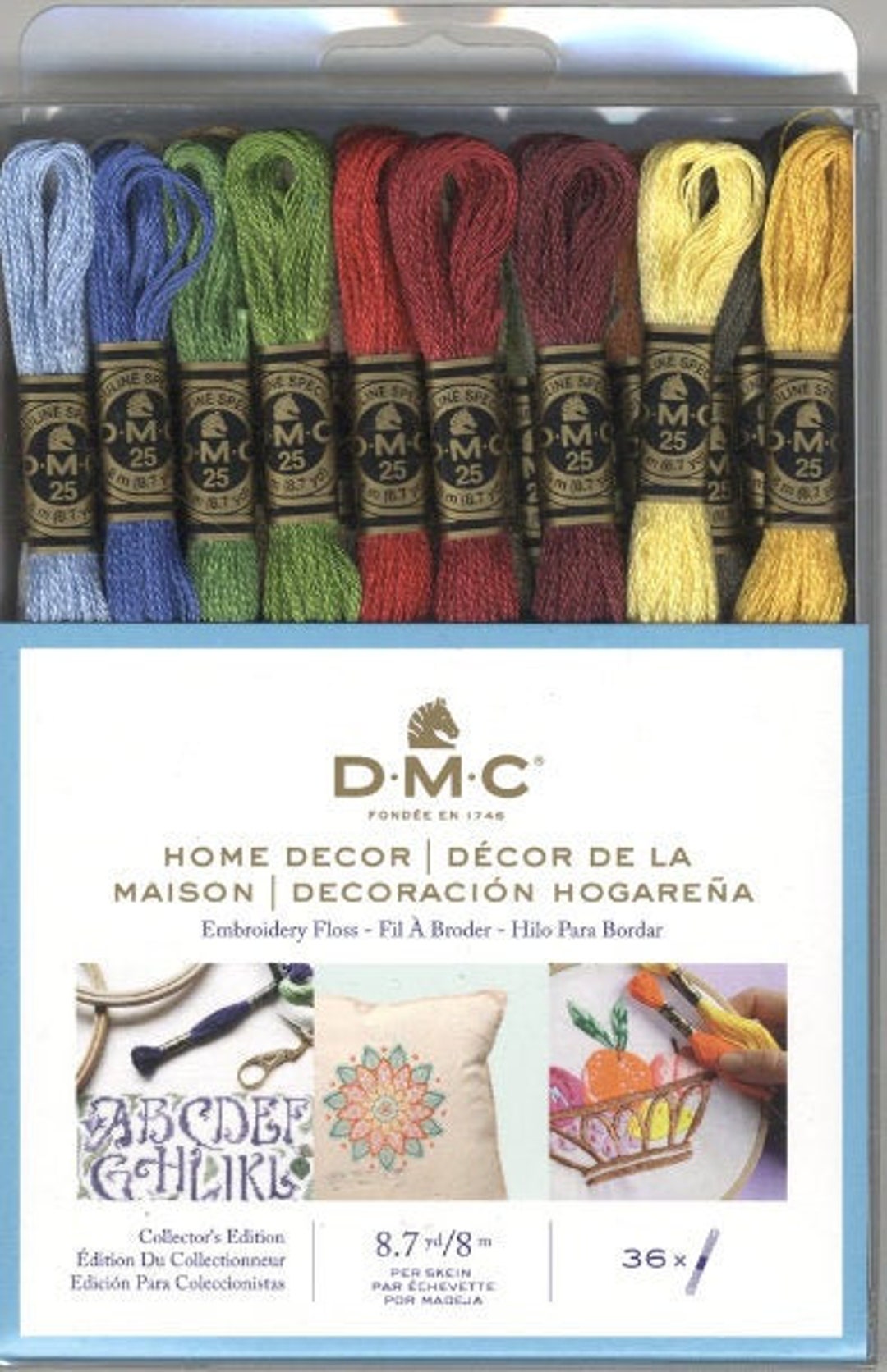 DMC Home Decor Collection Floss Pack (36 Skeins) Collector's Edition ...