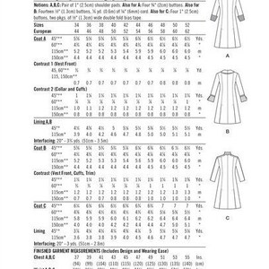 Men's COSTUME COATS With Built in Vests. Sewing Pattern Simplicity ...