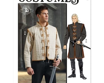 Men's COSTUME COATS With Built in Vests. Sewing Pattern Simplicity ...