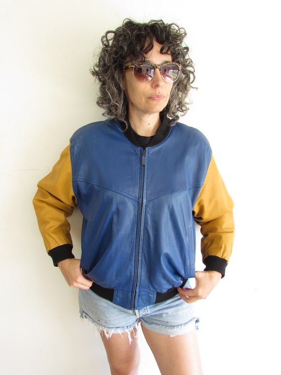 Vintage Eagle Bomber Jacket 1980s Pinky Brown German … - Gem
