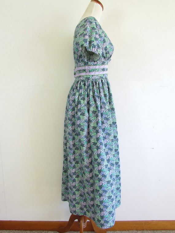 Vintage Patchwork Print Dress 1970s Vintage Handmade … - Gem