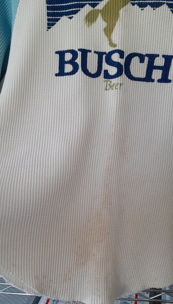 Vintage Busch Beer Shirt 1970s 1980s Trashed Distress… - Gem