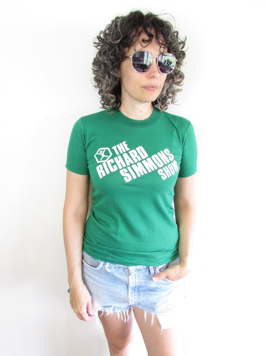 Vintage 1980 Green Richard Simmon TV Show Souvenir T Shirt XS - Etsy
