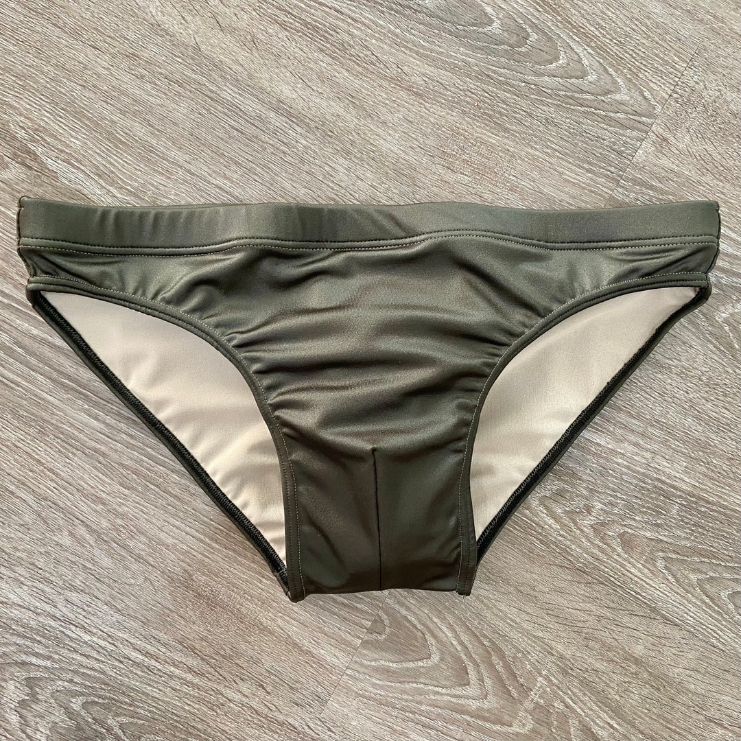 Men's Venom in Olive Swim Brief - Etsy