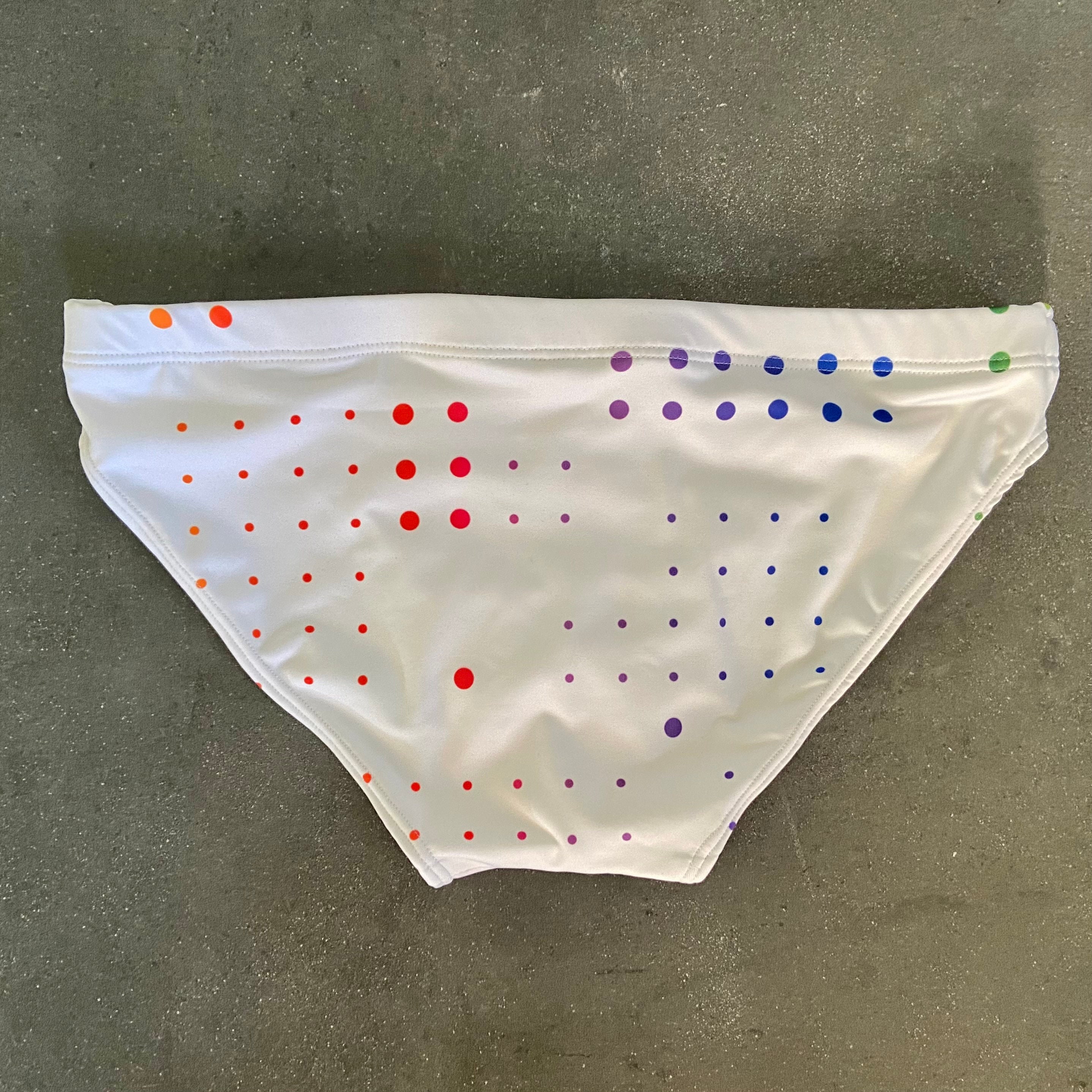 Rainbow Dots Swim Brief, Men's Swimwear - Etsy