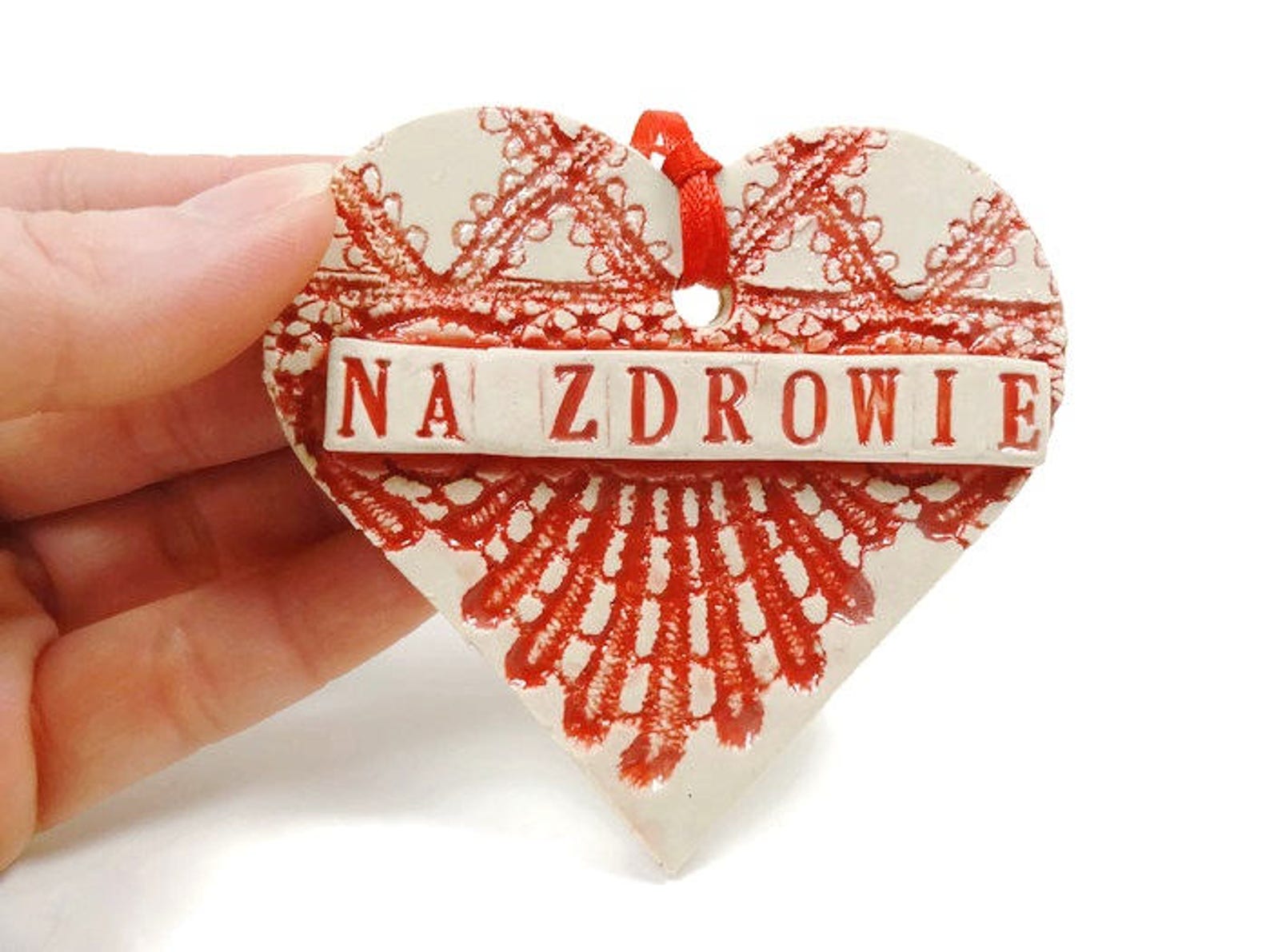 Na Zdrowie Ornament Cheers in Polish Poland Flag Restaurant | Etsy