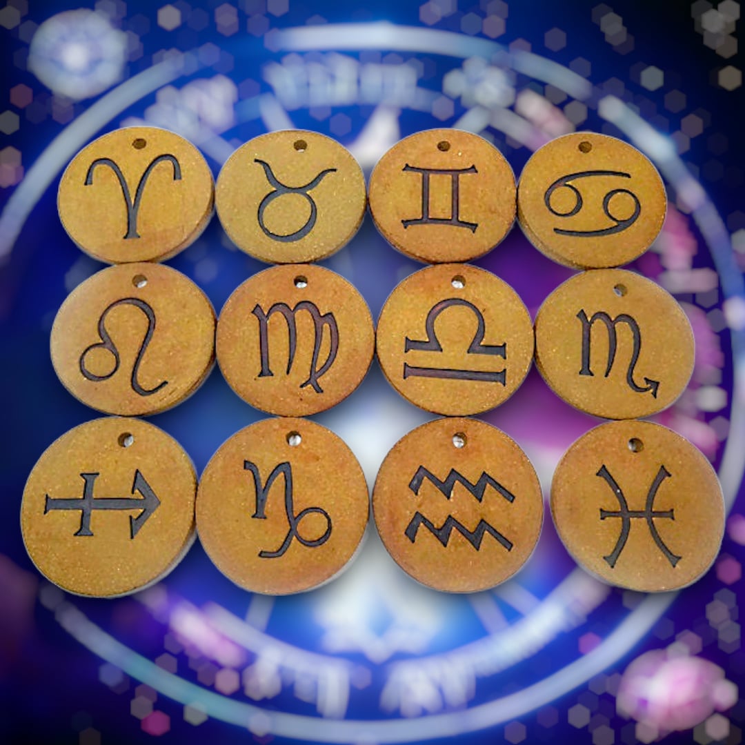 Zodiac Ornament, Horoscope Gift, Birthday Ornament, Sun Sign ...